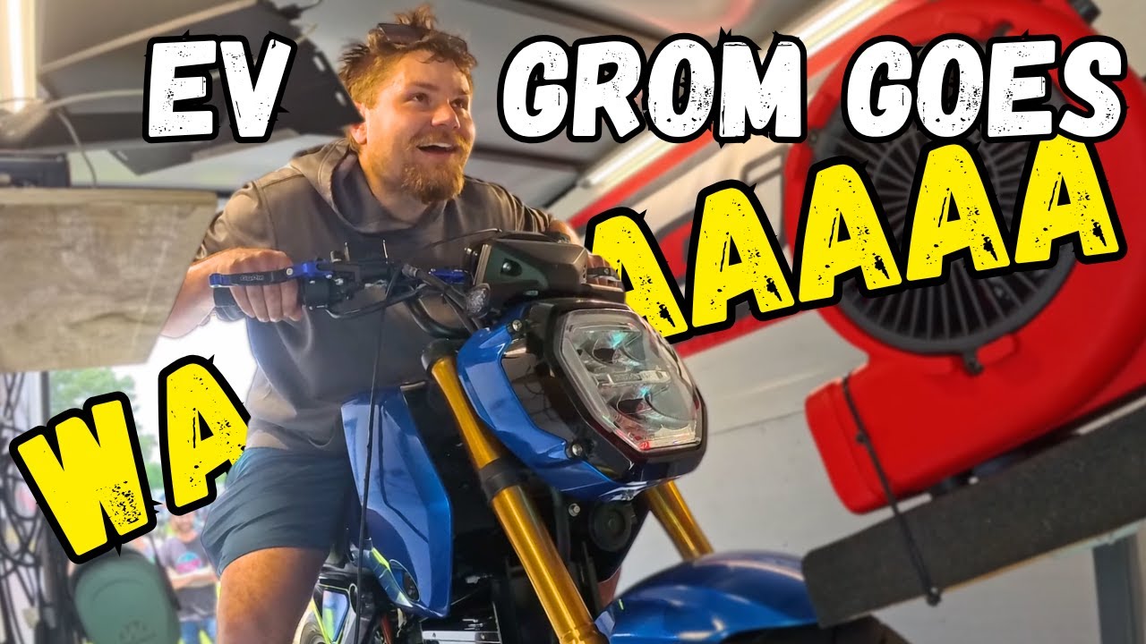 Electric Grom SCREAMS on the Dyno! | QS138 Test 72V 48AH Battery - YouTube