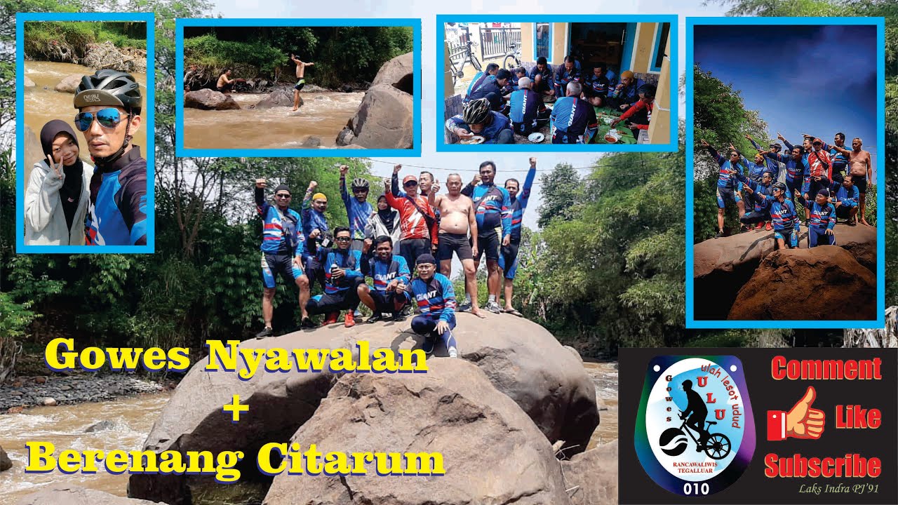 Gowes Nyawalan Janda - Wangi Sagara Hilir - Renang Citarum - YouTube