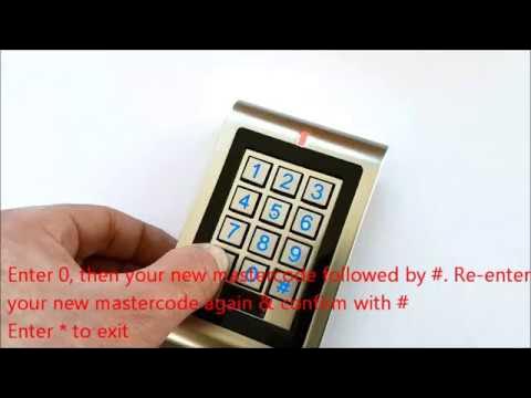 K401-I keypad - How to change the Mastercode - YouTube