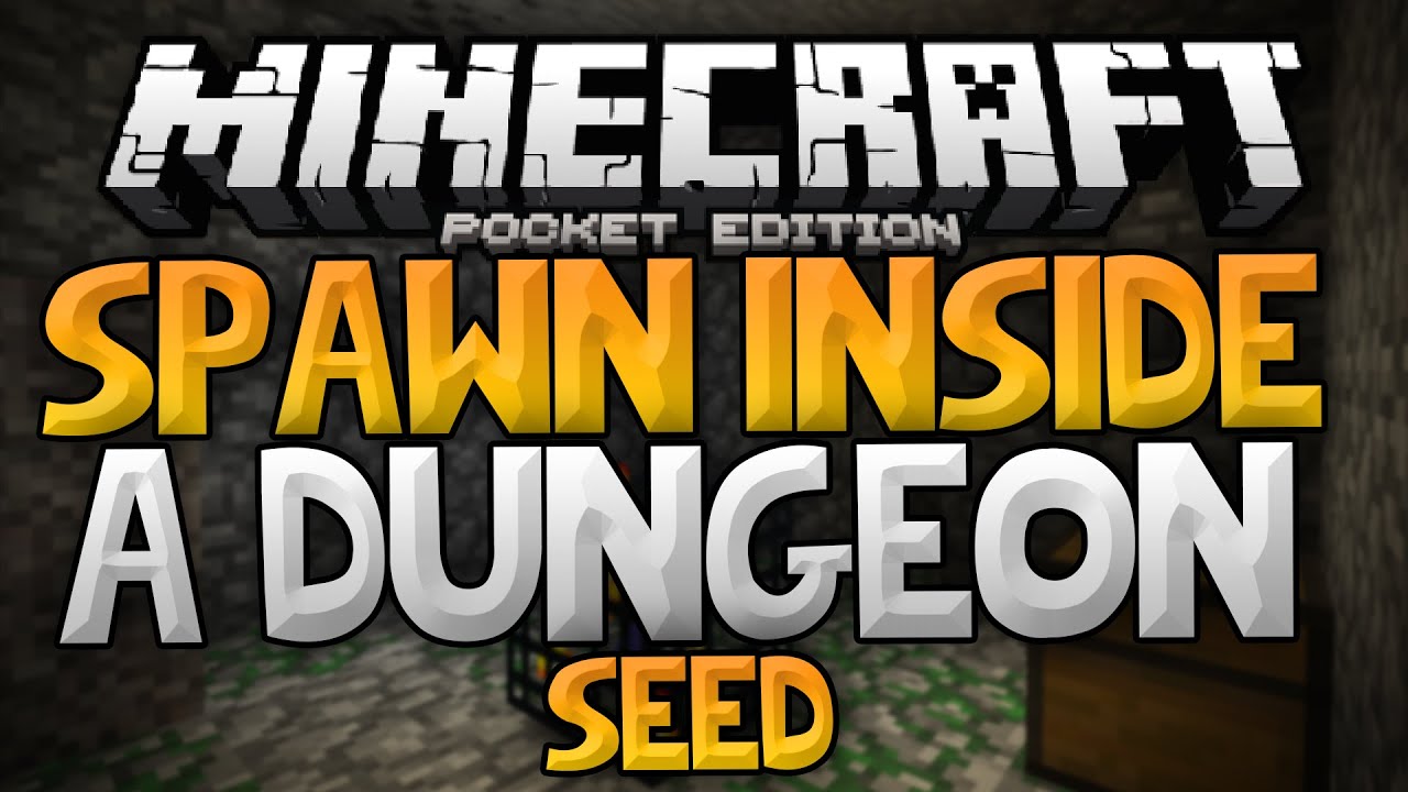 SPAWN IN A DUNGEON!!! - Crazy MCPE Seed - Minecraft PE (Pocket Edition ...