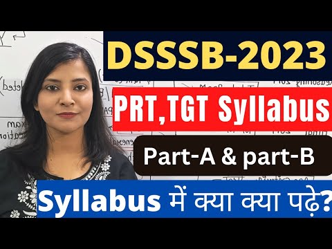 DSSSB Vacancy 2023 || DSSSB PRT syllabus || PRT & TGT syllabus for Part ...