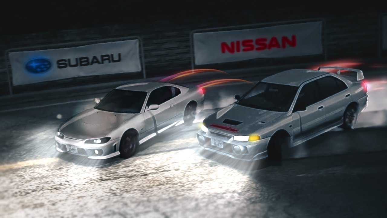 Racing Seiji In His Mitsubishi EVO IV At Myogi Uphill Initial D 8 ...