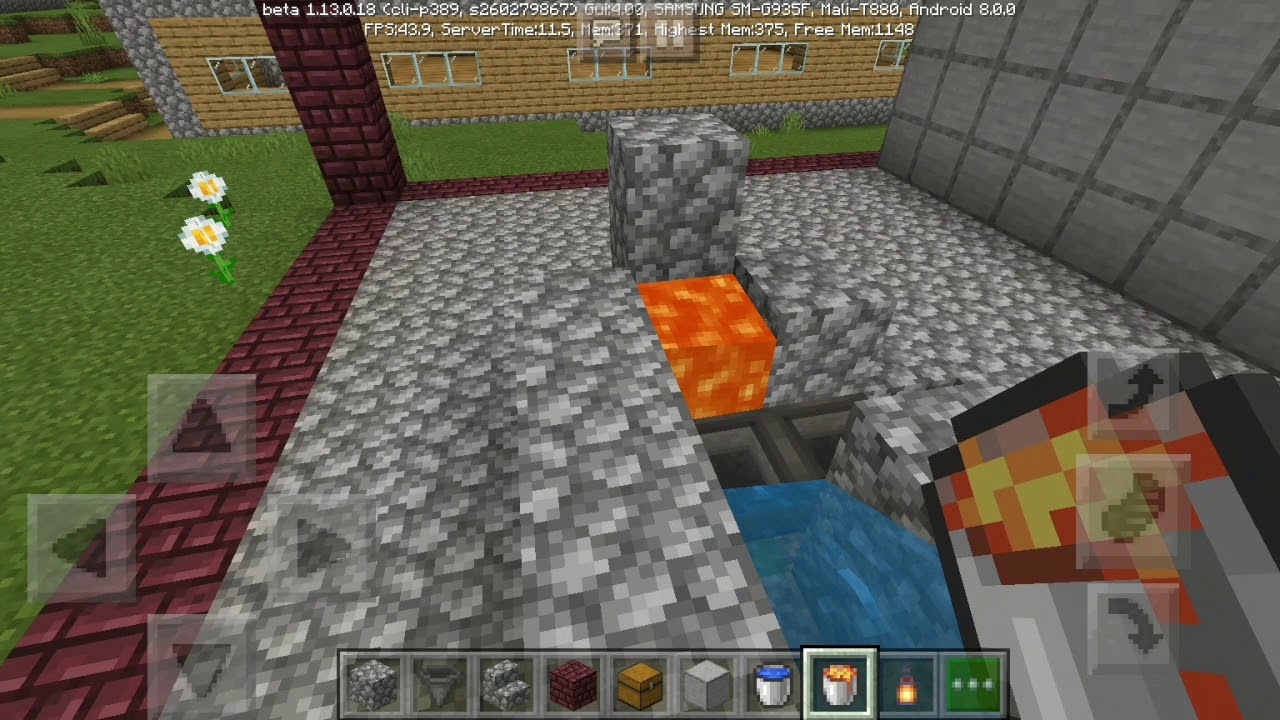 Minecraft PE Creative Builds Ep17| Cobblestone generator warehouse ...