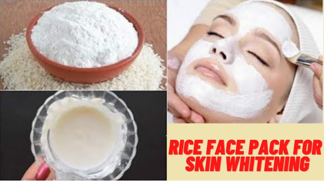 RICE FACE PACK FOR SKIN WHITENING I HOW TO GET FAIR SKIN I ...
