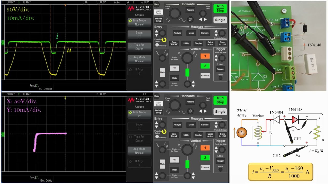 Measurement the V - I characteristic curve of diodes (Part II) - YouTube