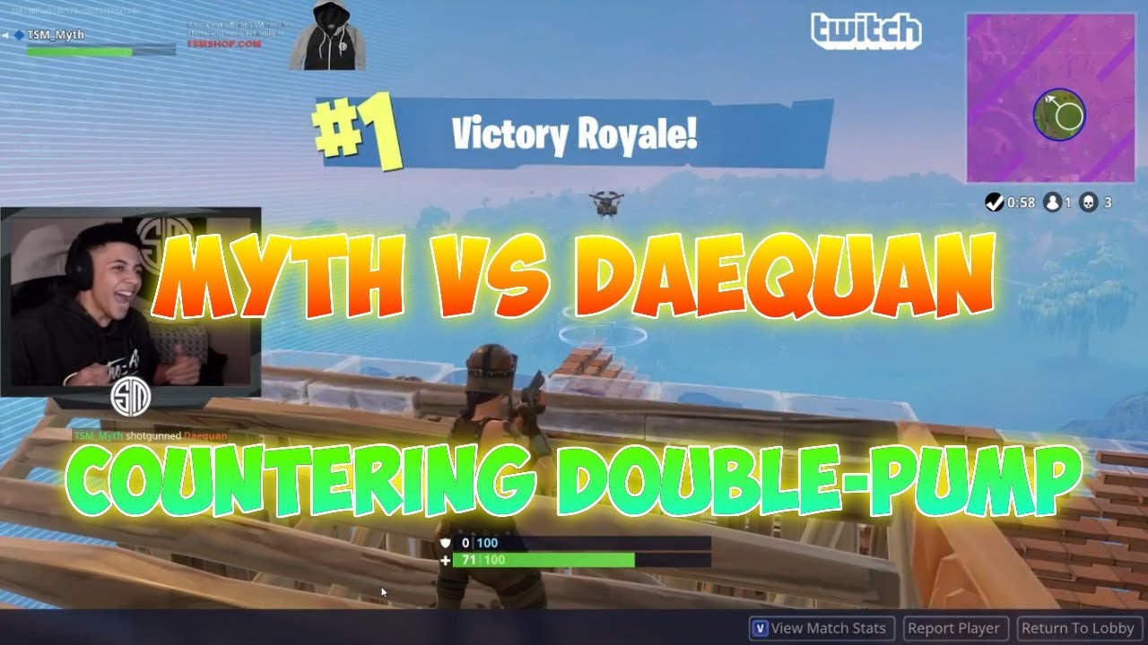 Myth vs. Daequan - Countering Double Pump - INSANE 1V1! - YouTube