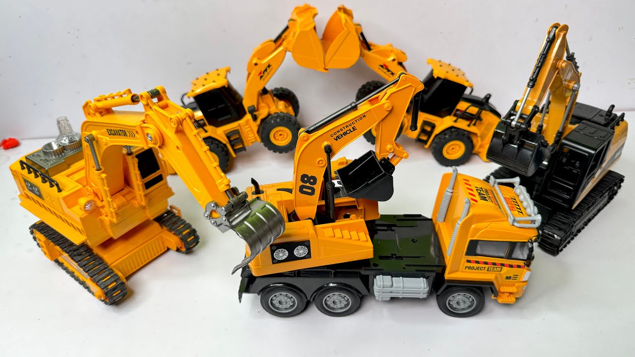 Unboxing RC JCB,RC Excavation, RC Truck and RC Bulldozer Unboxing and ...