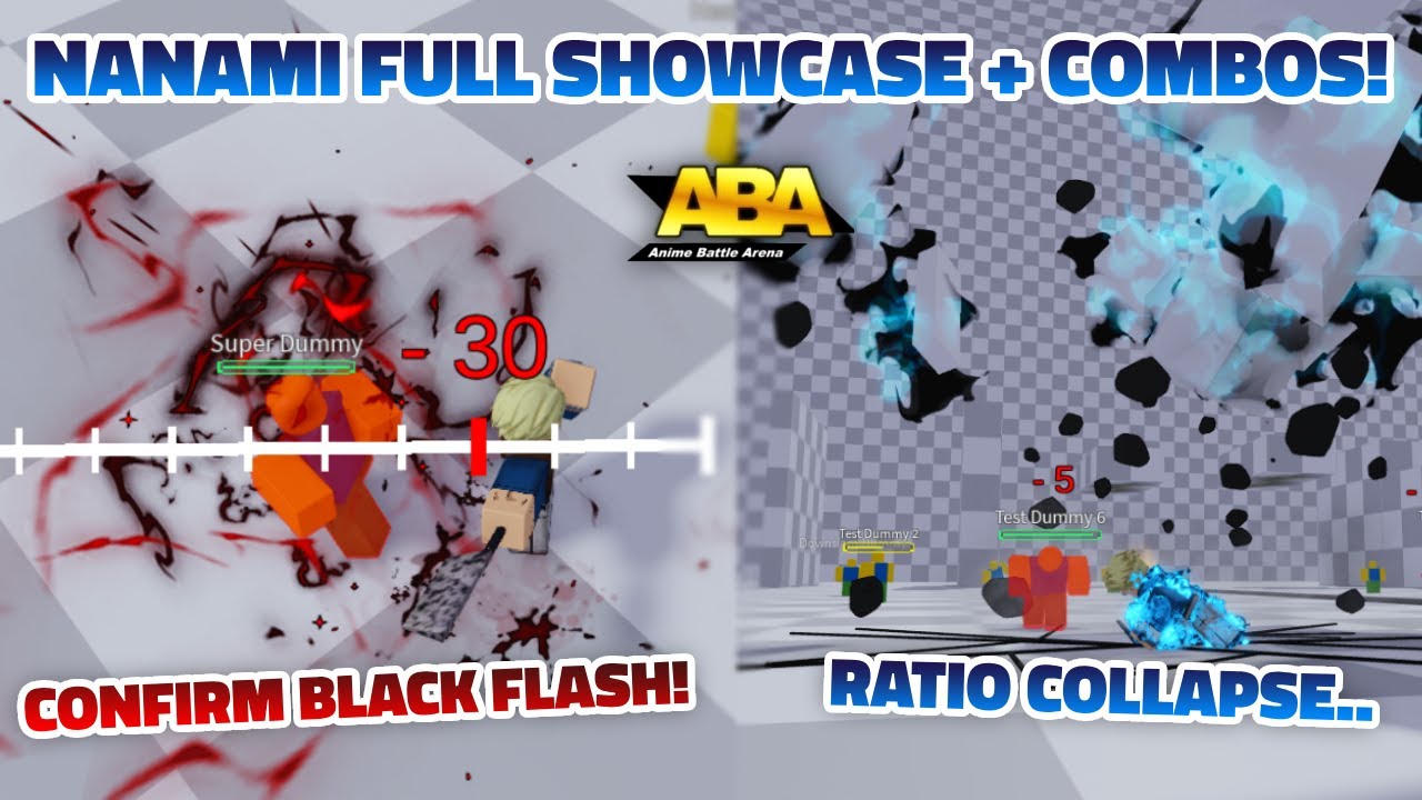 [ABA] HOW TO BLACK FLASH WITH NANAMI EXPLAINED + SHOWCASE + COMBOS (100% SUCCESS RATE) - YouTube