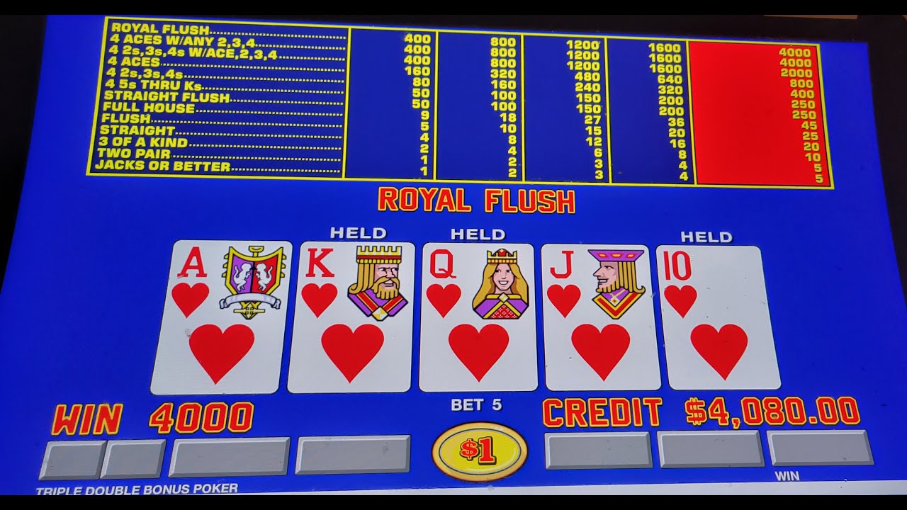 Bellagio Baccarat Bar Video Poker JACKPOTS ~ A SEQUENTIAL ROYAL FLUSH ...