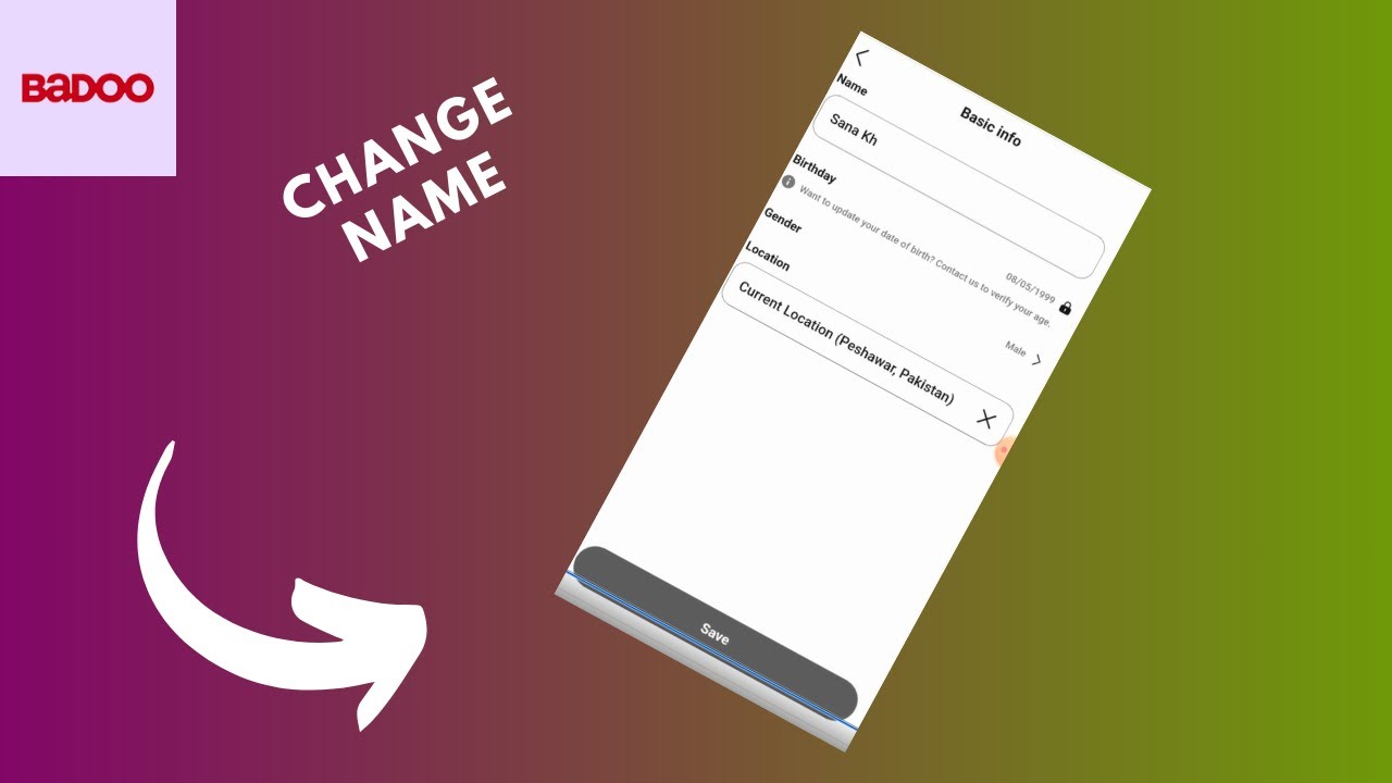 how to change name on badoo - YouTube