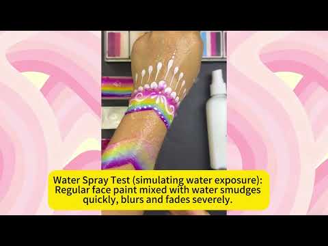 How to make water-activated body paint waterproof | step-by-step tutorial #bodypainting #facepaint 