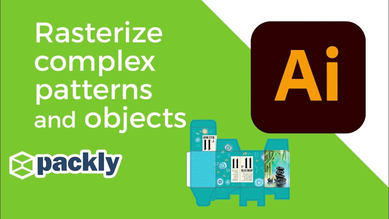 Packly How To Rasterize Complex Pattern and Objects - YouTube