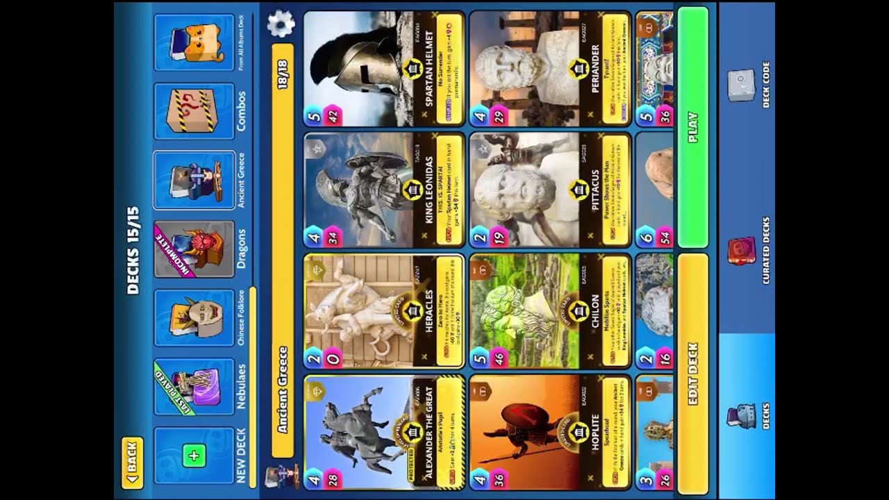 CUE: Ancient Greece Deck - YouTube