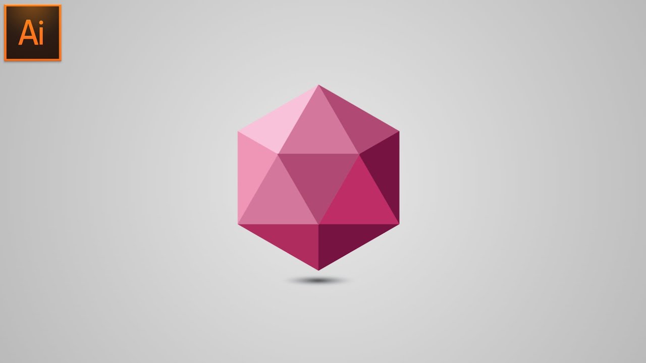 How to Make a Low Poly Logo Design In Adobe Illustrator Tutorial - YouTube