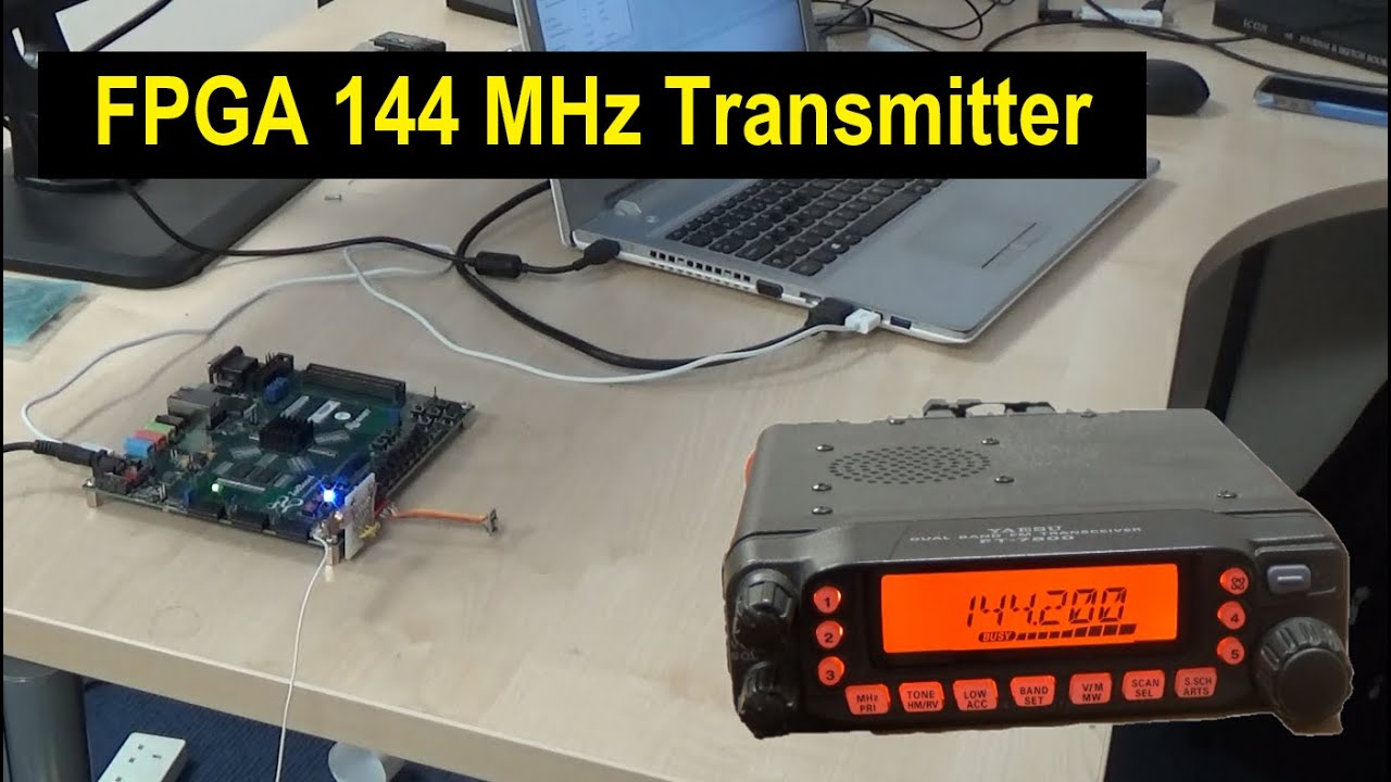 FPGA Transmitter for 2m Band (144Mhz) - YouTube