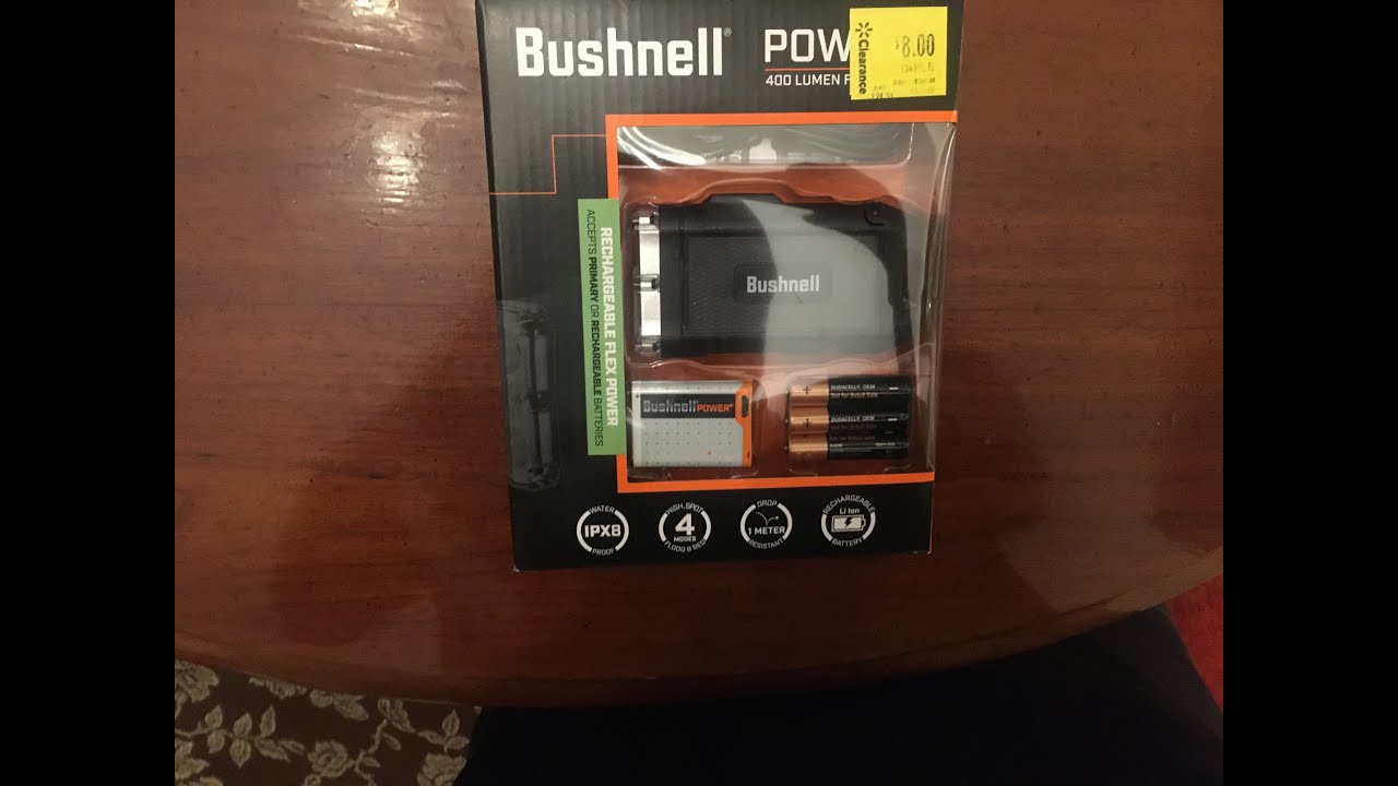 Walmart Clearance Bushnell Flex Power Flashlight Rechargeable 400 lumen ...
