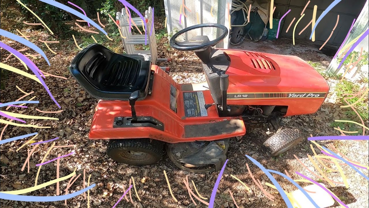 Mowing a friends lawn, yardpro lr12 / Sthil fs80 / Honda 476 - YouTube