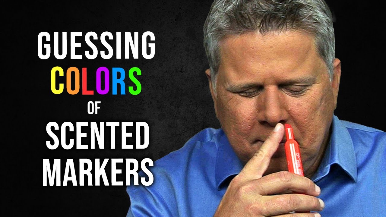 Blind Person Guessing The Colors of Scented Markers - YouTube