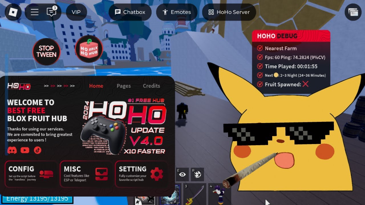 [FREE] EL MEJOR EMULADOR | Blox Fruits Script Hoho Hub - Showcase - YouTube