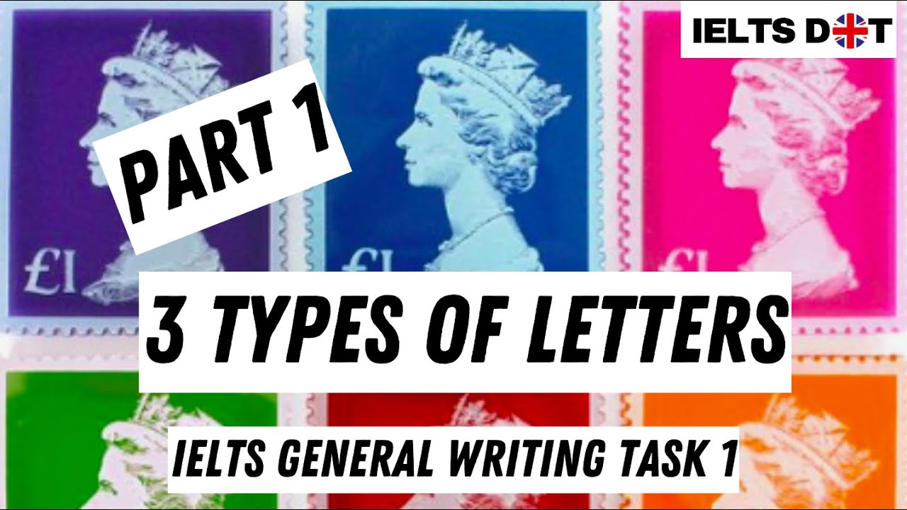 1️⃣ The 3 TYPES OF LETTERS🇬🇧IELTS General Writing Task 1. Stuck at 6.5 ...