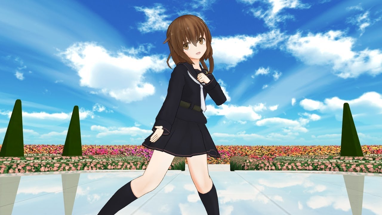 【艦これMMD】文月 恋愛デコレート 720p30fps - YouTube