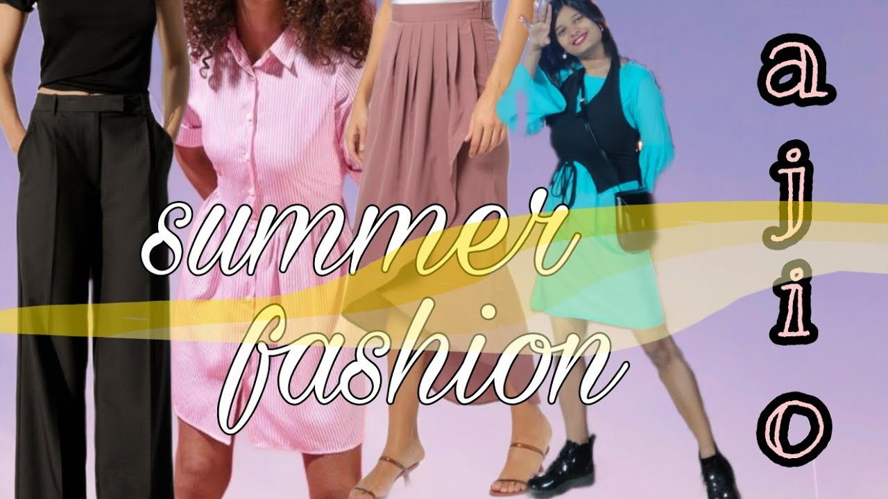 Ajio Summer Fashion Haul/•wide leg pants,summer dresses /Ajio try on ...