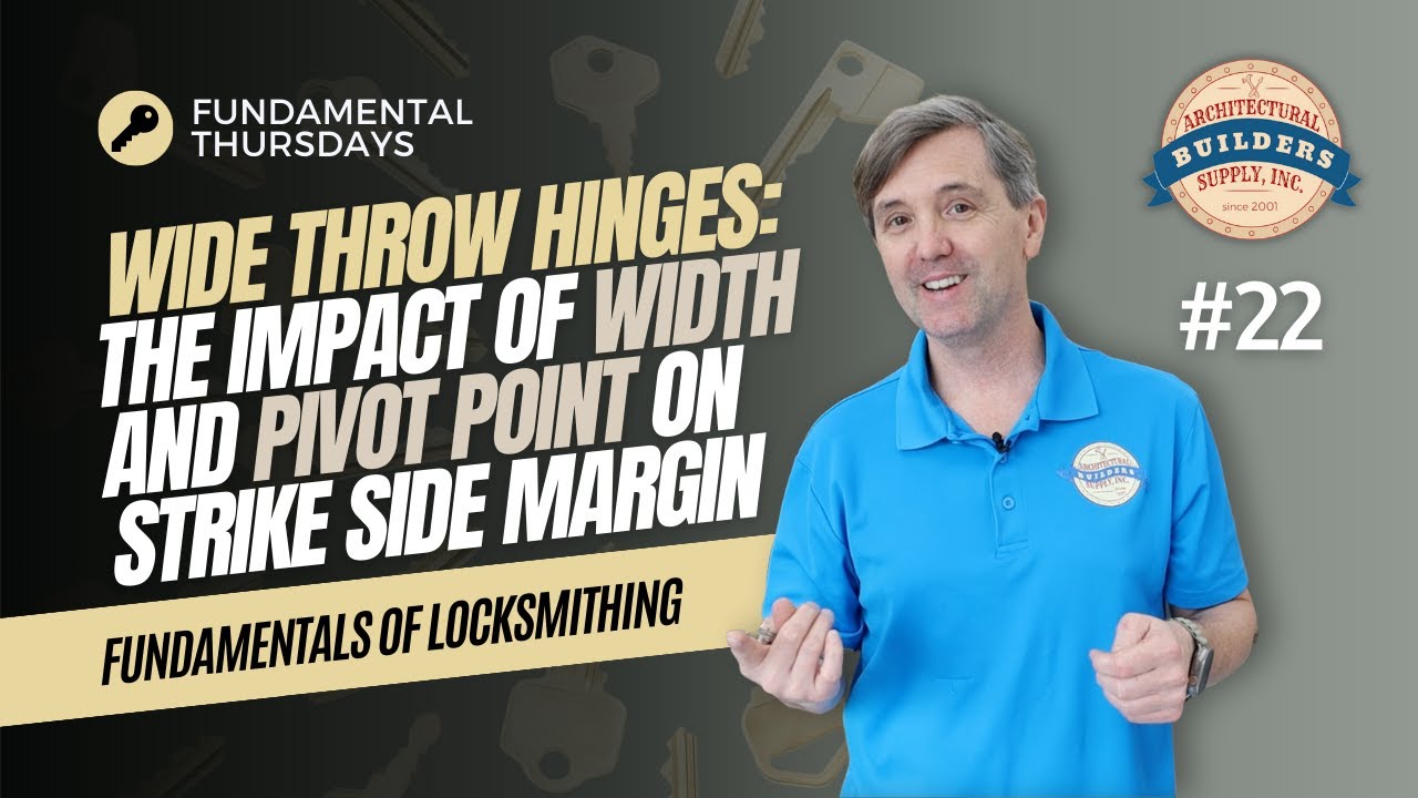 Wide Throw Hinges: Exploring the Impact of Width and Pivot Point on Strike Side Margin | Ep. #22 ...