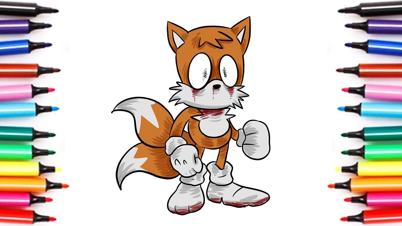 drawing Faker Tails | friday night funkin - YouTube