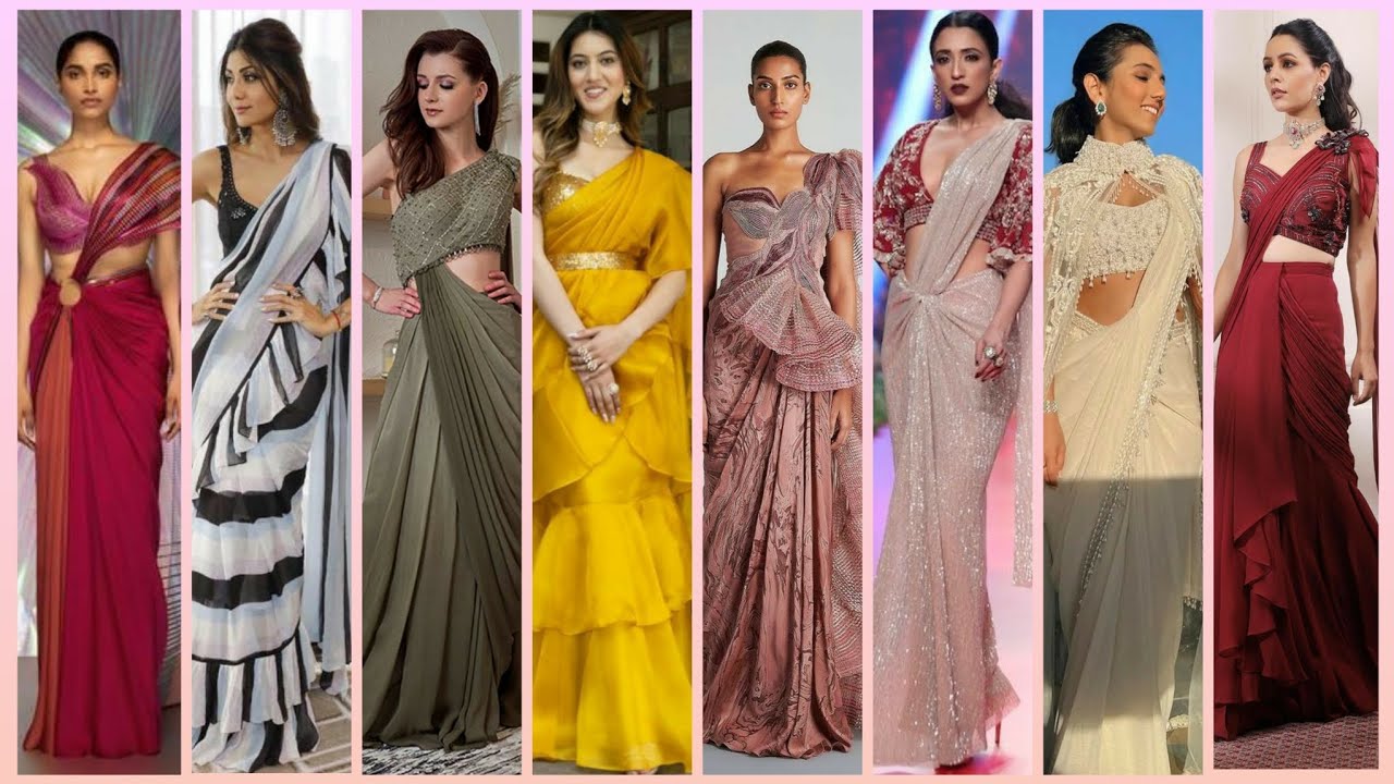 Trendy stunning saree collection || Now Tranding fashion || Fancy Saree ...