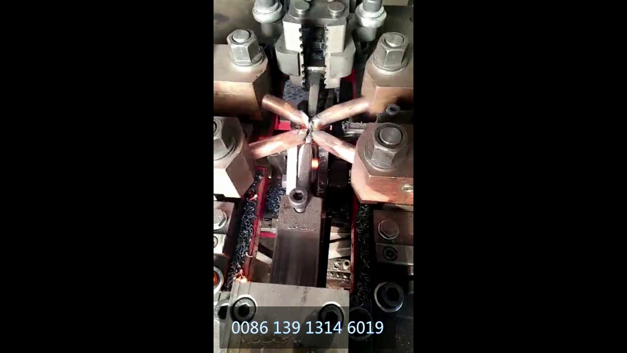 automatic steel wire iron dog chain bending and welding machine for ...