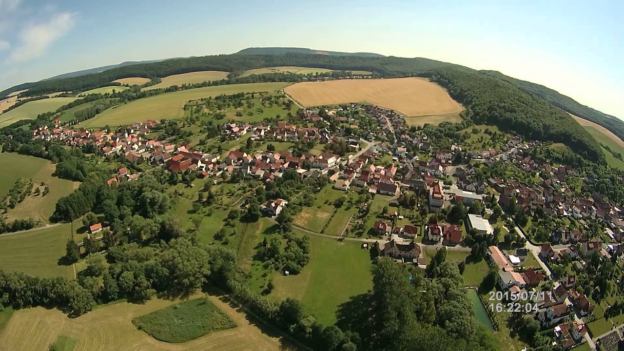 Weißenborn-Lüderode Luftaufnahmen HD - YouTube