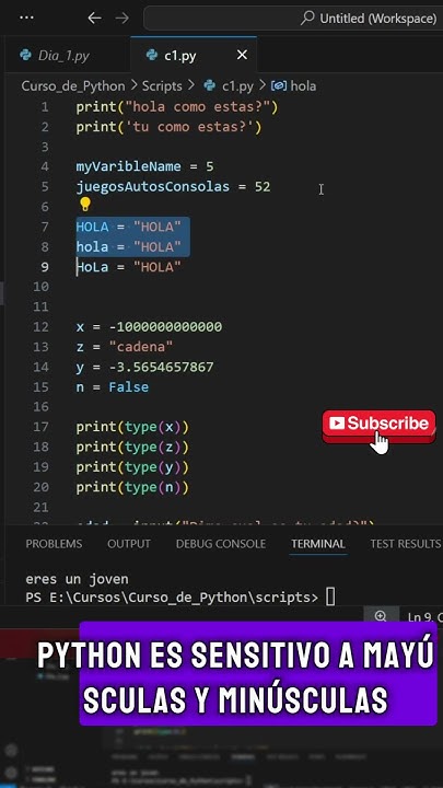 Variables Camel Case, Pascal Case, Snake Python #Python #Programación #CursoPython # ...