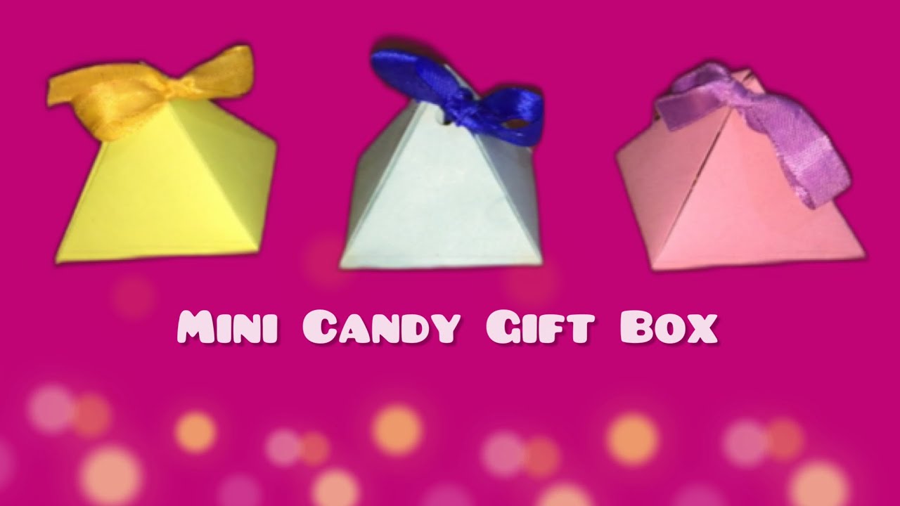 Mini Candy Gift Box | Easy Gift Box Idea | The Crafteria Kids - YouTube