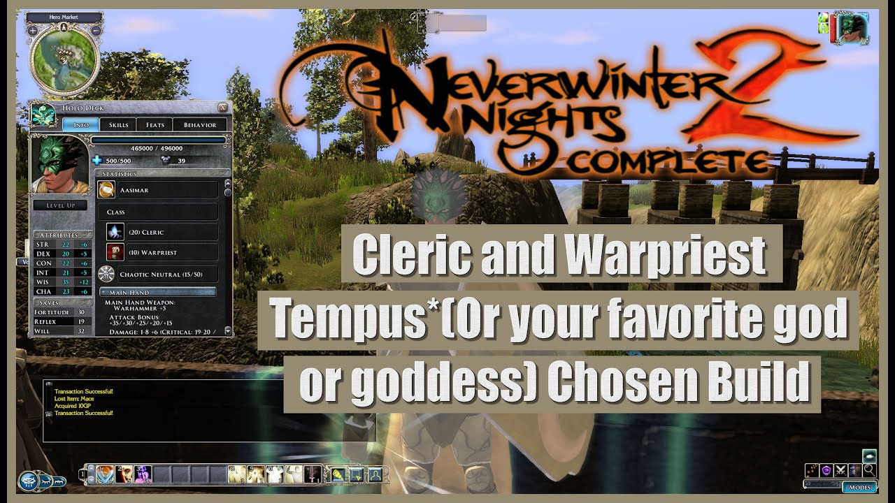 Neverwinter Nights 2 Complete Cleric and Warpriest Tempus Chosen Build ...