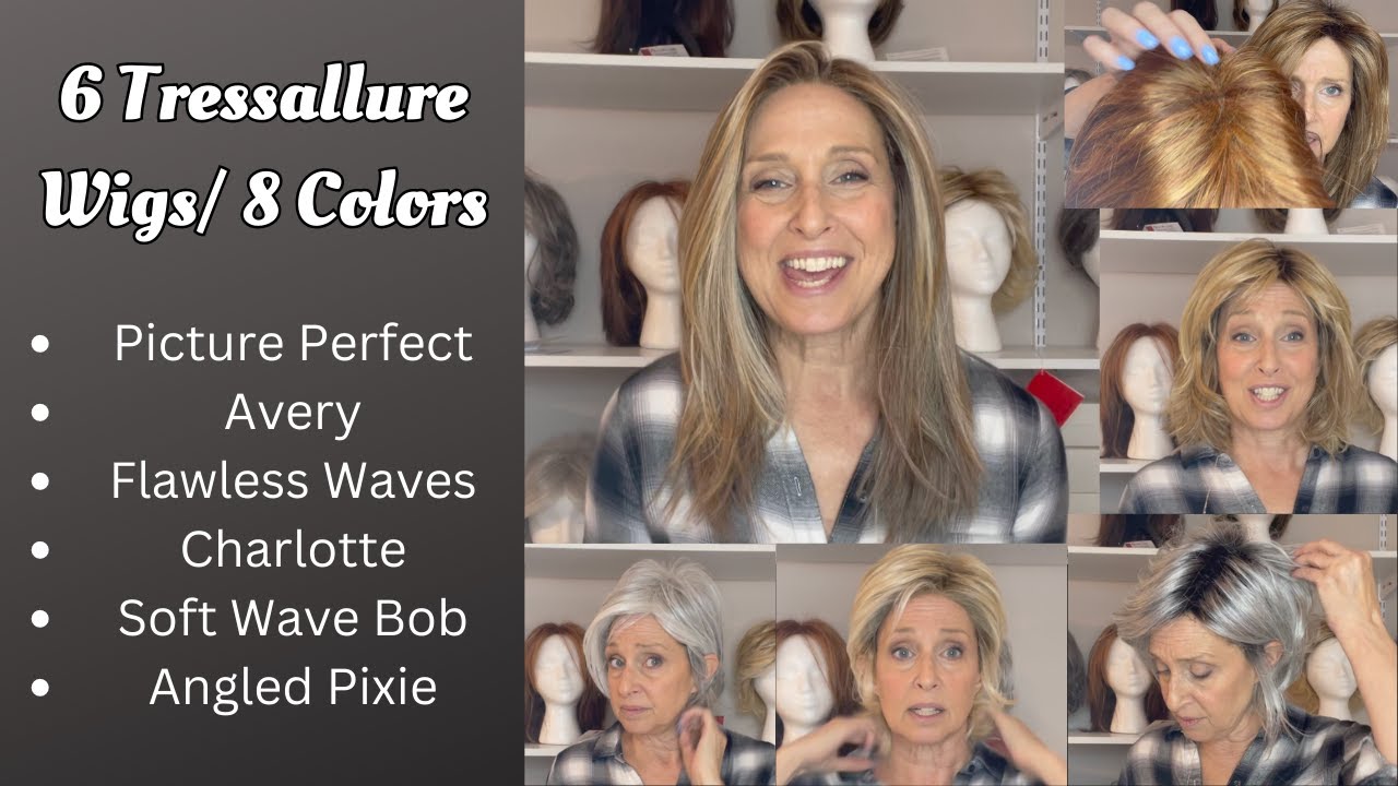 6 Tressallure Wigs: Picture Perfect, Avery, Flawless Waves, Charlotte ...