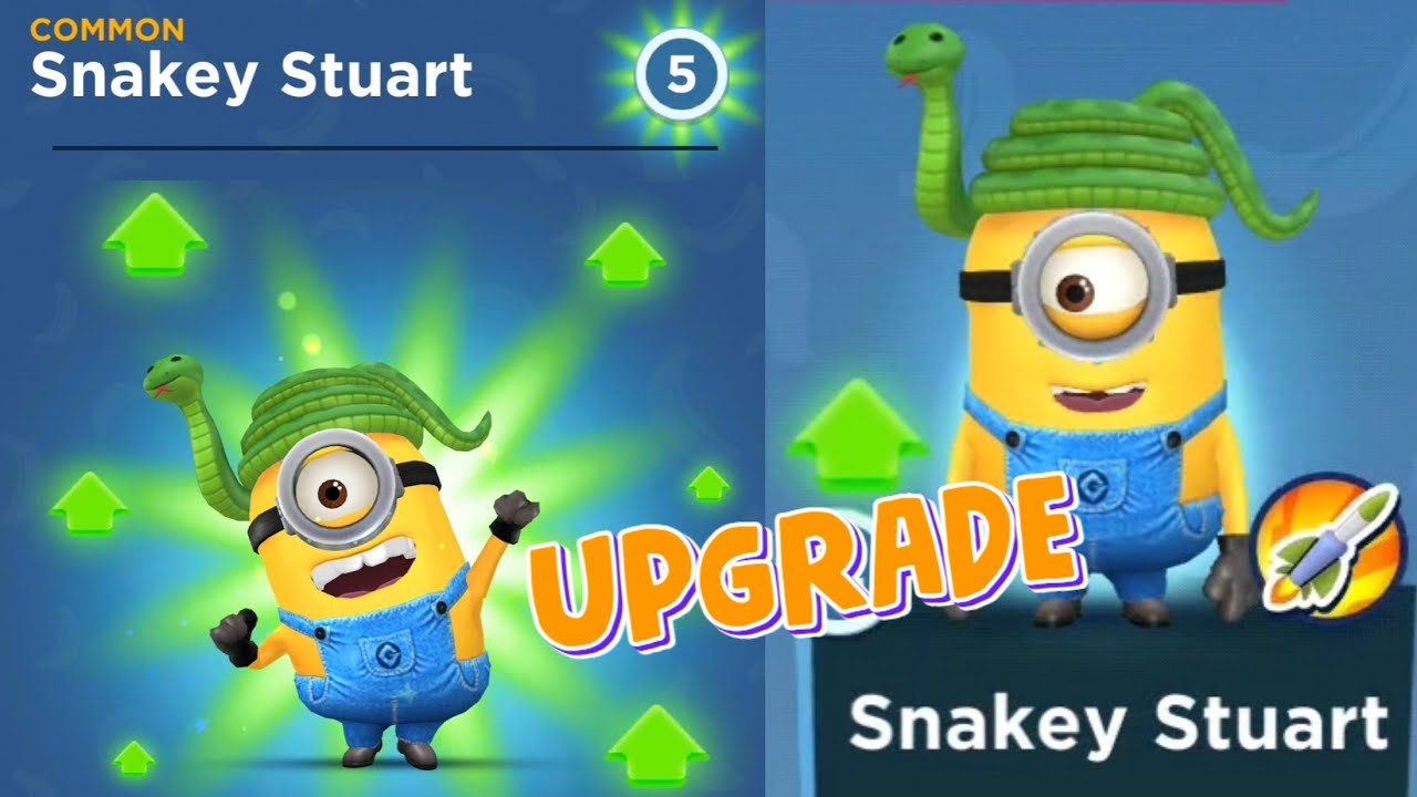 Minion Rush Snakey Stuart minion Upgrade Level 5 gameplay walkthrough ...