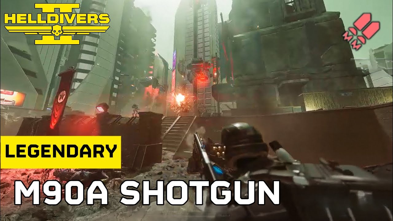 Halo ODST M90A Shotgun Gameplay | HELLDIVERS 2 (SUPER HELLDIVE - 10 ...