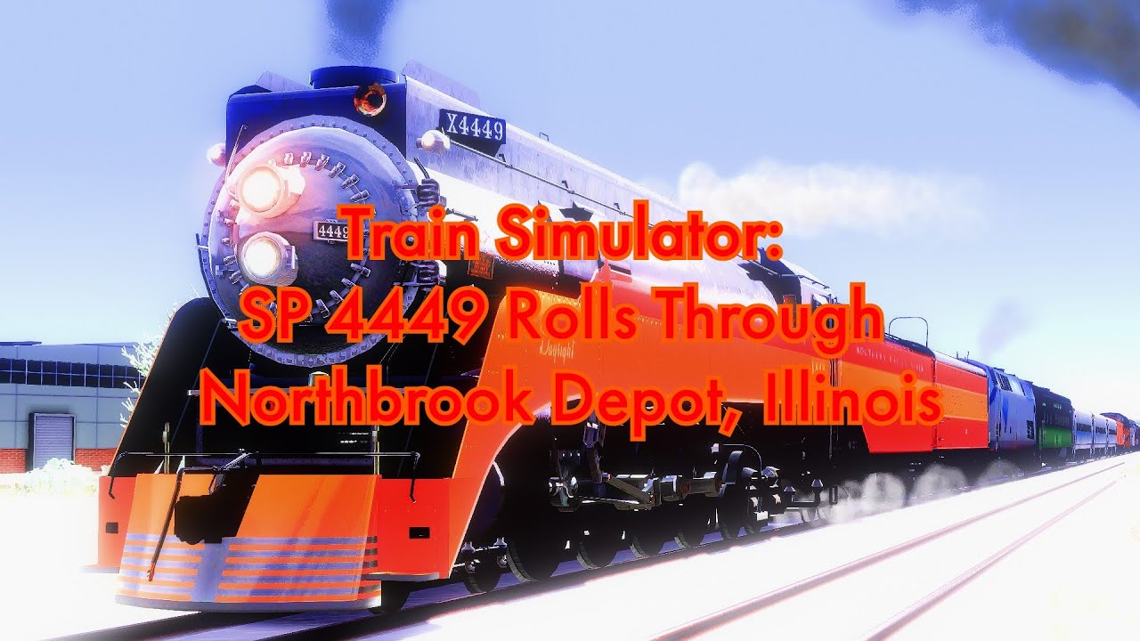 HD Train Simulator: SP 4449 Rolls Through Northbrook Depot, Illinois ...