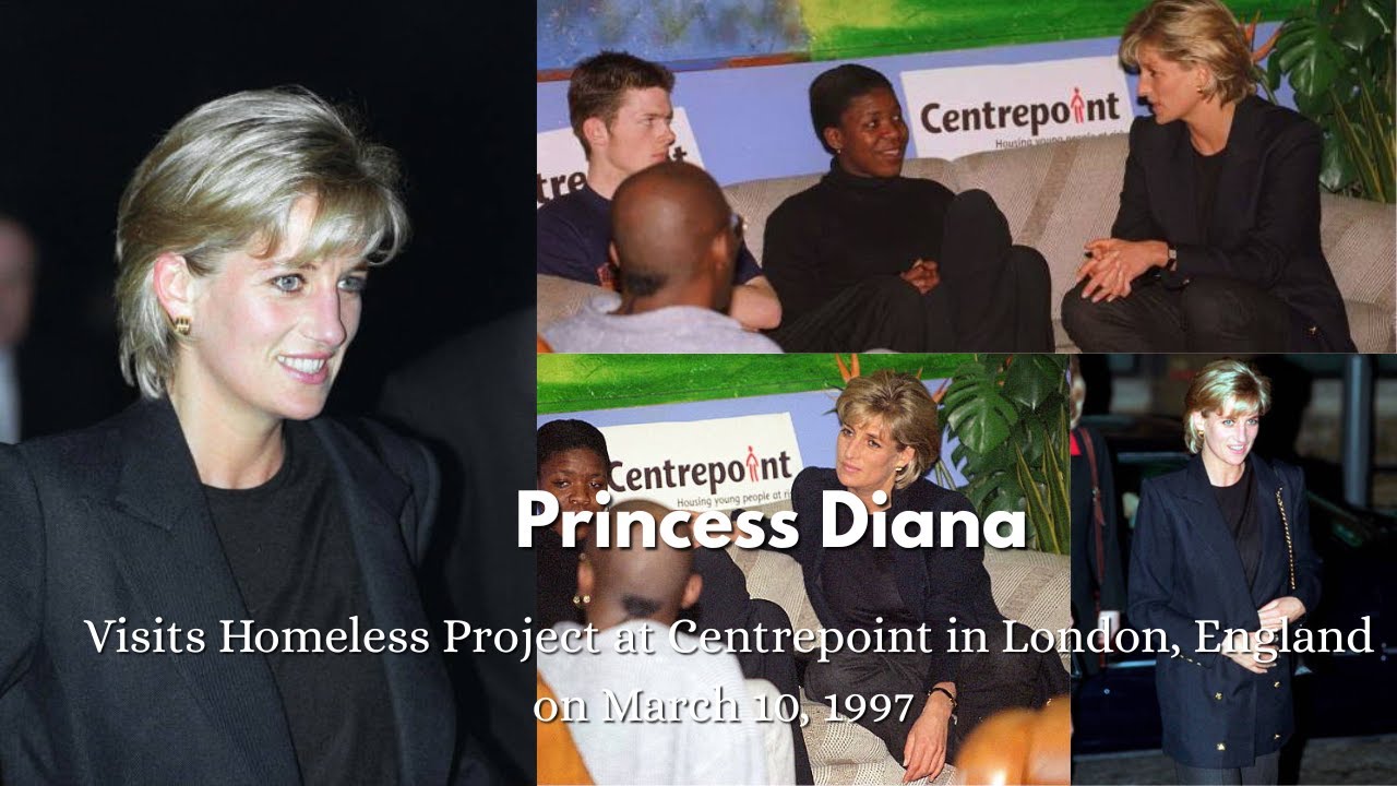 Princess Diana at Centrepoint | Homeless Project Visit | March 10, 1997 ...