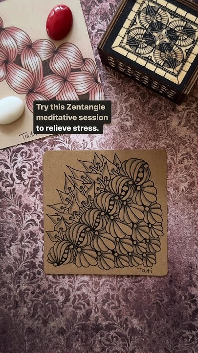 Zentangle helps relax your mind. Repeat one or all of the patterns. Let ...