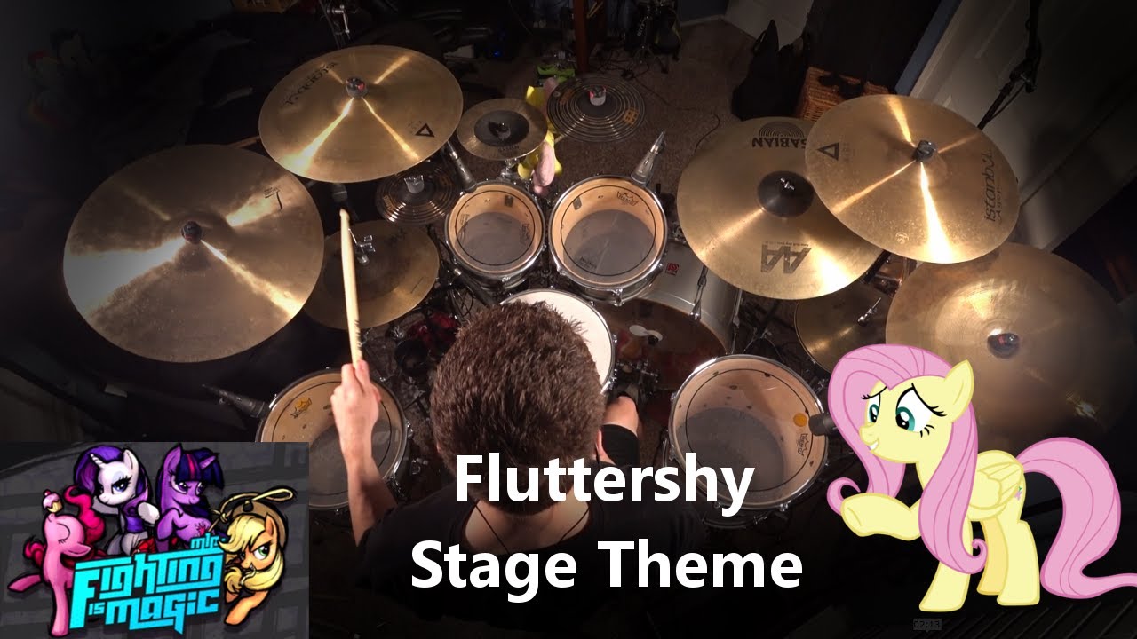 MLP Fighting Is Magic - Fluttershy Stage Theme (Drum + Percussion Cover ...