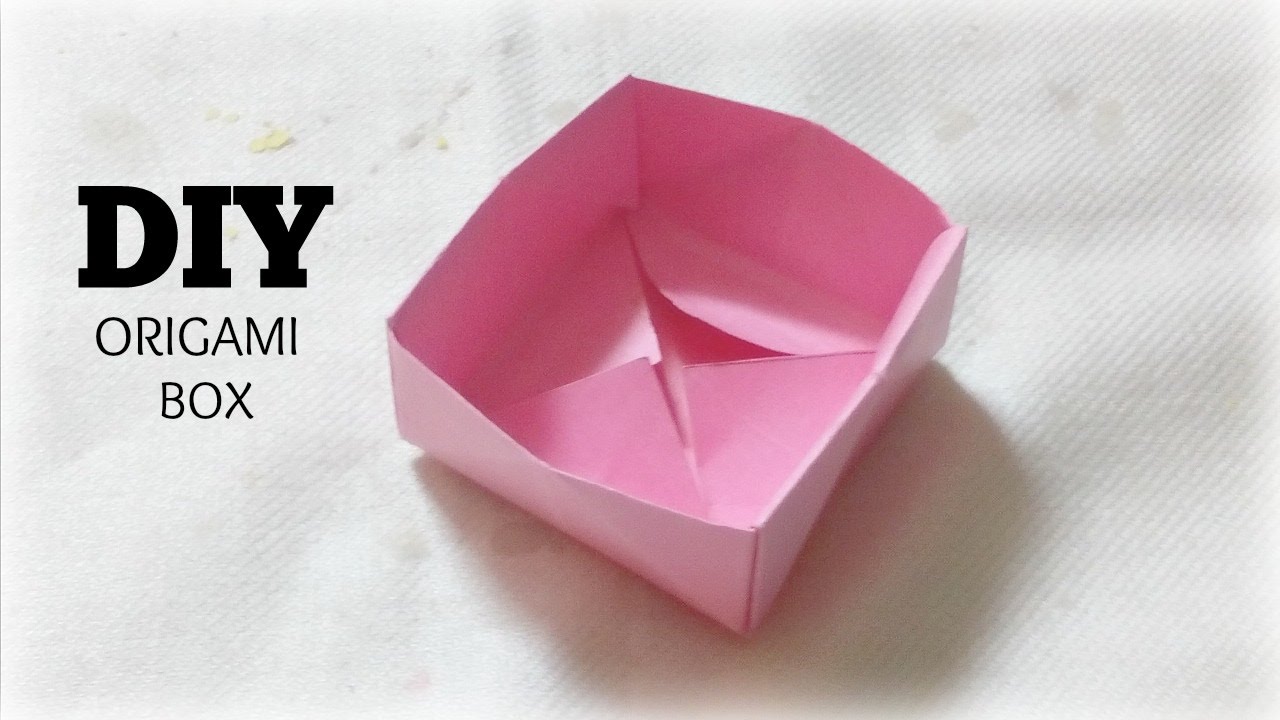 DIY: Easy Origami Box- Origami Box Tutorial - YouTube