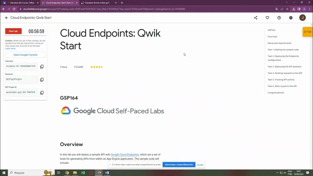 Cloud Endpoints Qwik Start - LAB - YouTube