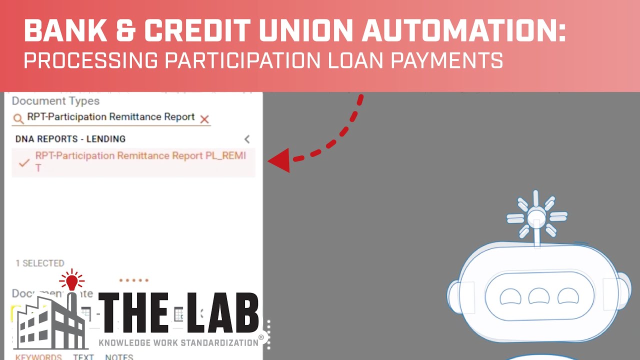 Processing Participation Loan Payments with Intelligent Robotic Process ...