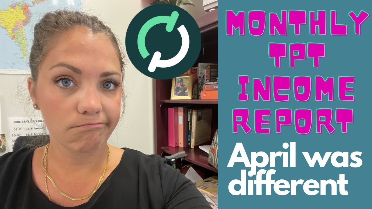Monthly income report / TPT (April 2023) - YouTube