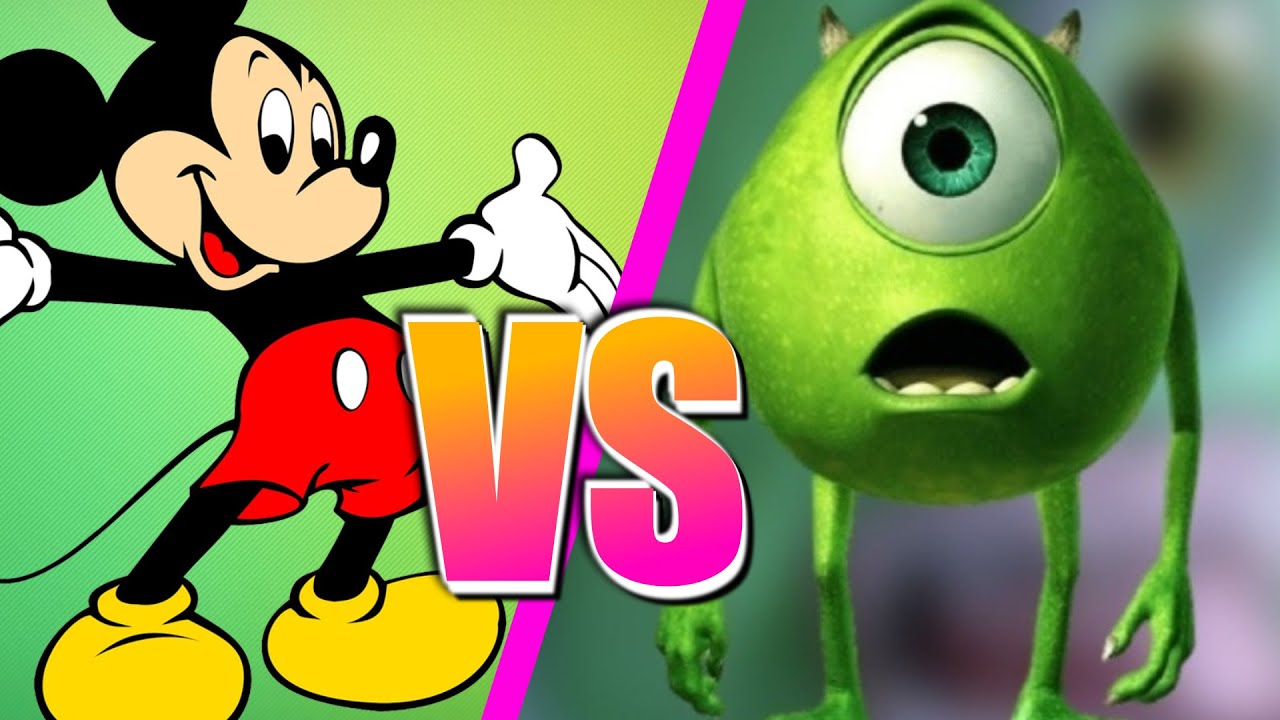Mickey Mouse vs Mike Wazowski BATALLAS DE REGGAETON - YouTube