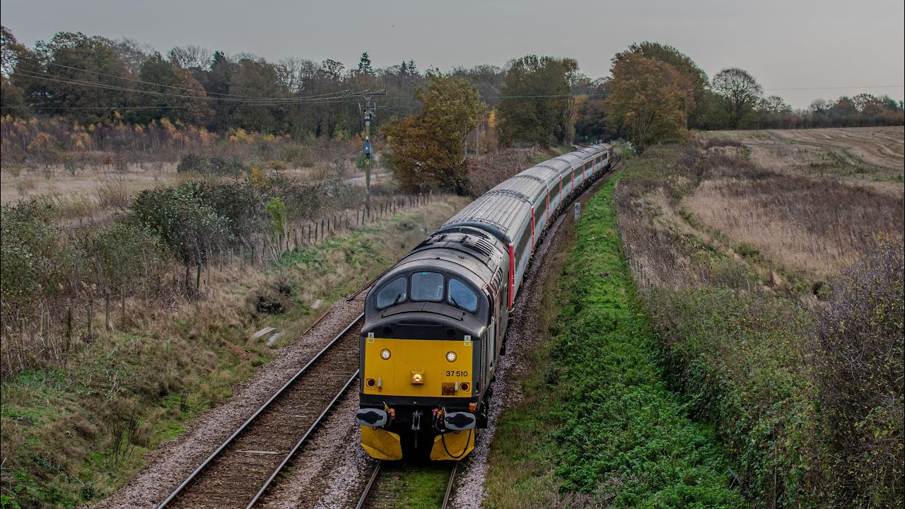 Rail Operations Group 37510 Storms West with 5M57 24/11/24 - YouTube