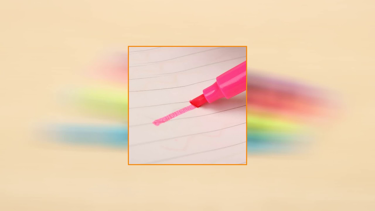 Genvana 6 Color Per Box Fluorescent Pen Double Ended Marker Highlighter ...