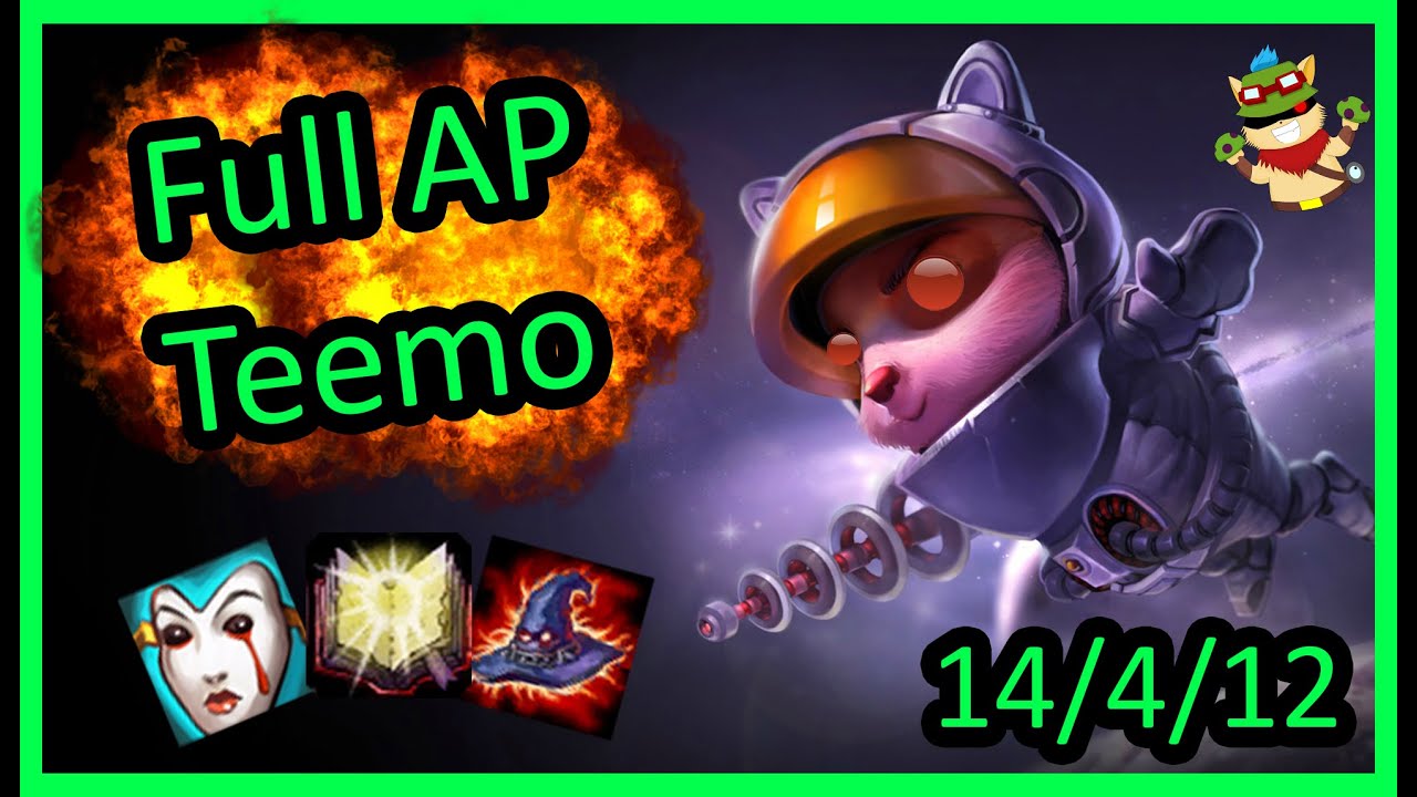 Full AP Teemo Mid - 25+ stacks of Satan!! - League of Legends - YouTube