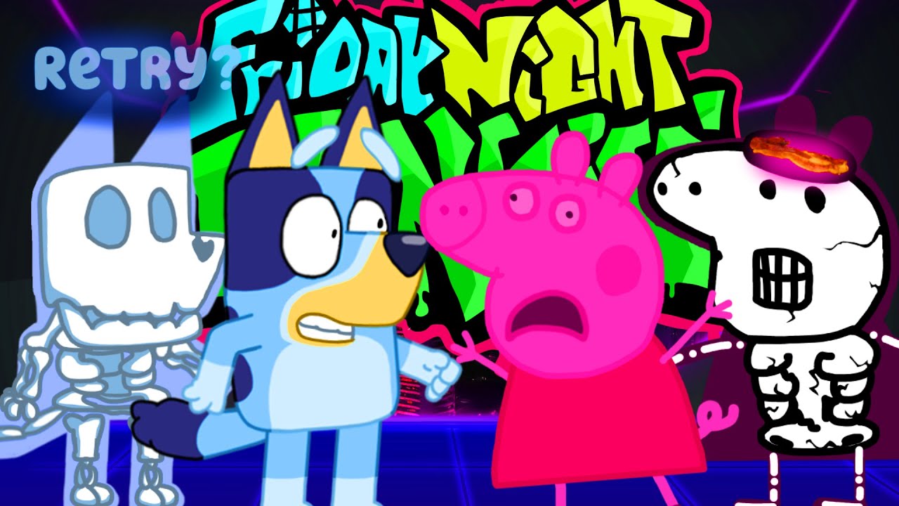 FNF: FRIDAY NIGHT FUNKIN VS BLUEY & PEPPA IS DEAD [FNFMODS/HARD] #bluey ...